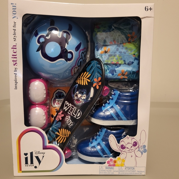 Disney | Toys | Lilo Stitch Doll Accessories Skateboard Set | Poshmark